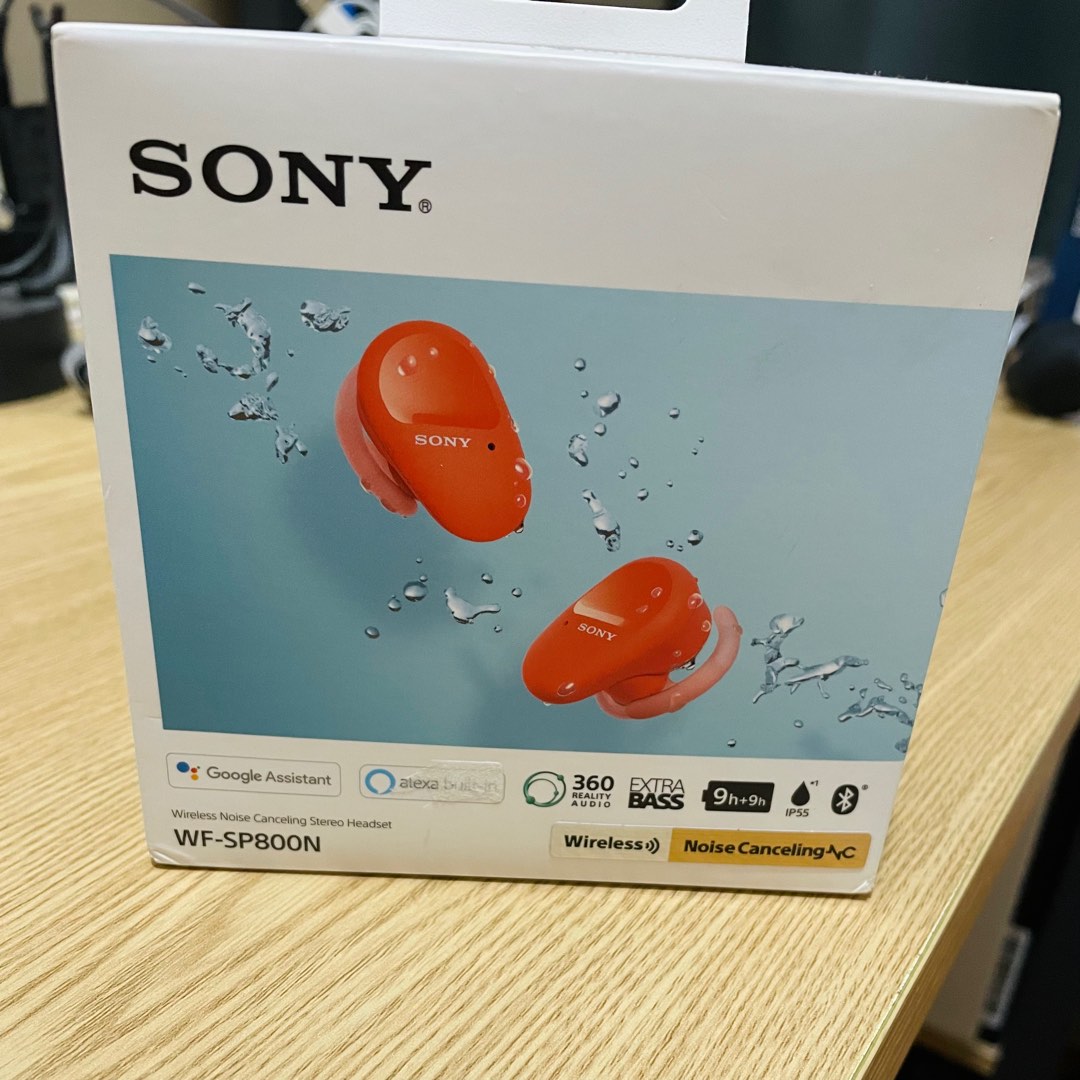 SONY WF-SP800N 一款all in one 運動全能型降噪無線耳機 降噪確實有效, 音響器材, 耳機 - Carousell