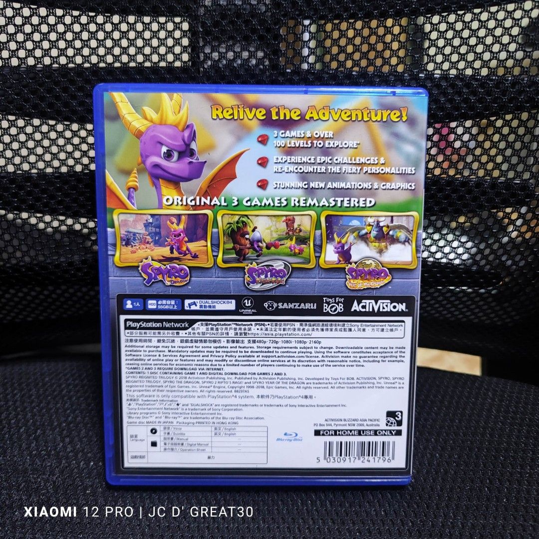 Spyro Reignited Trilogy Ps4 game, Video Gaming, Video Games ...