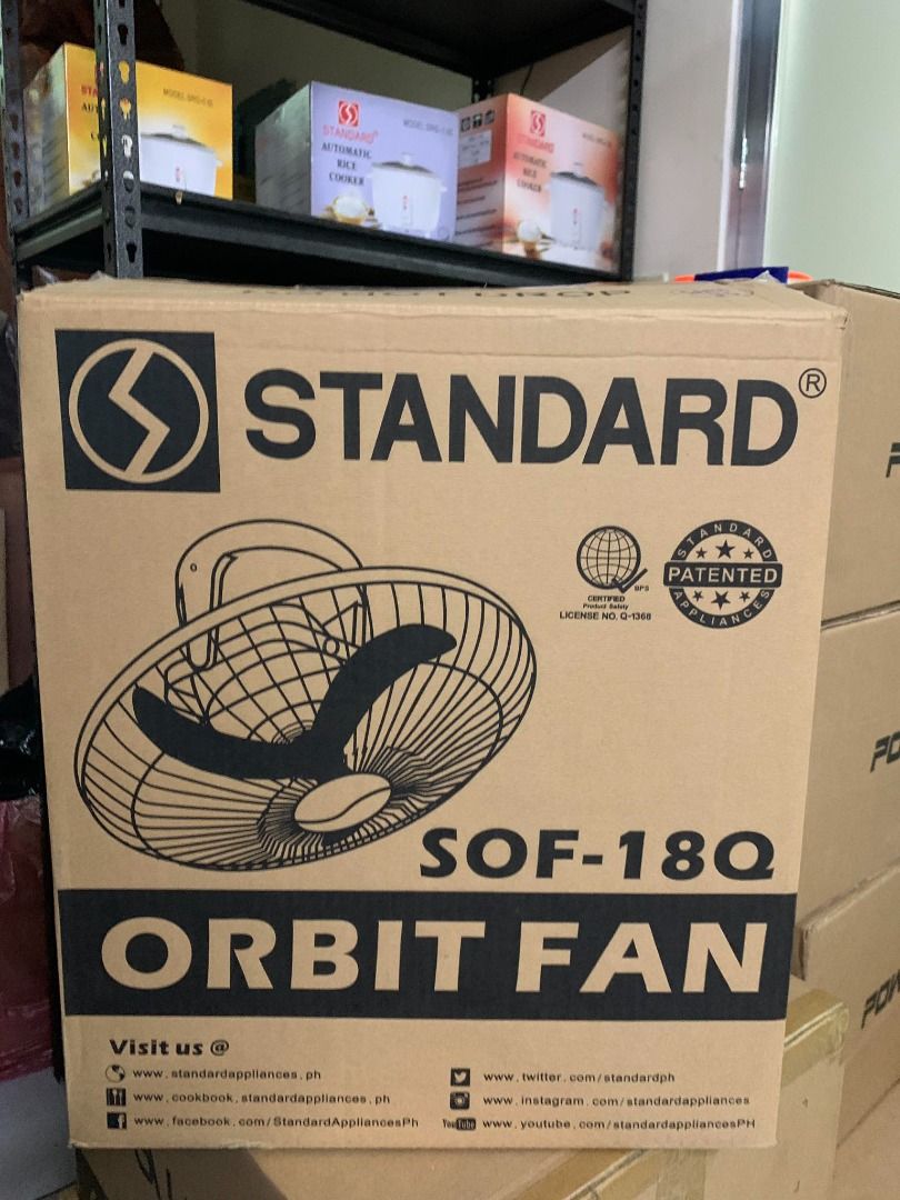 Standard 18" Ceiling / Orbit Fan Banana Type SOF-18Q, TV & Home ...