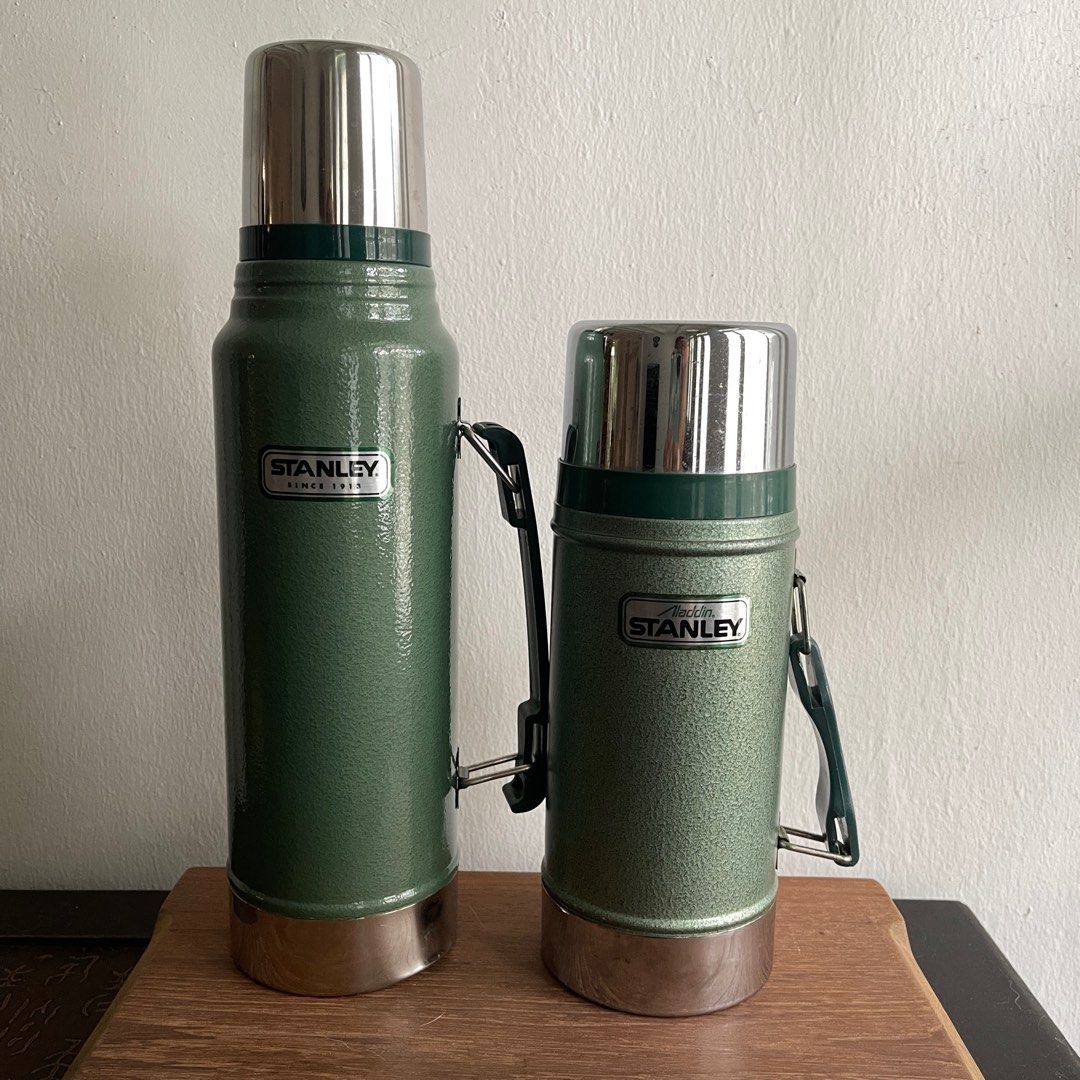 Stanley and Stanley Aladdin Vacuum thermal flasks classic hammertone ...