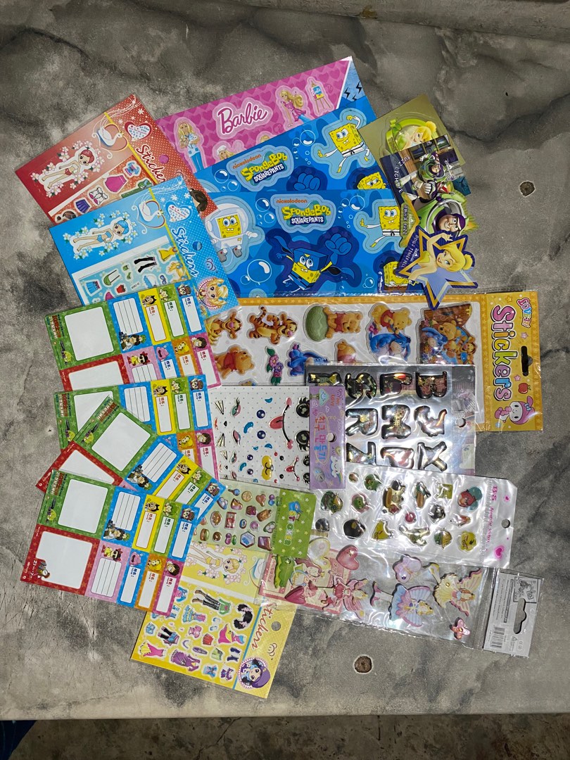 sticker sheets (16 pcs + freebies included), Hobbies & Toys, Stationary ...