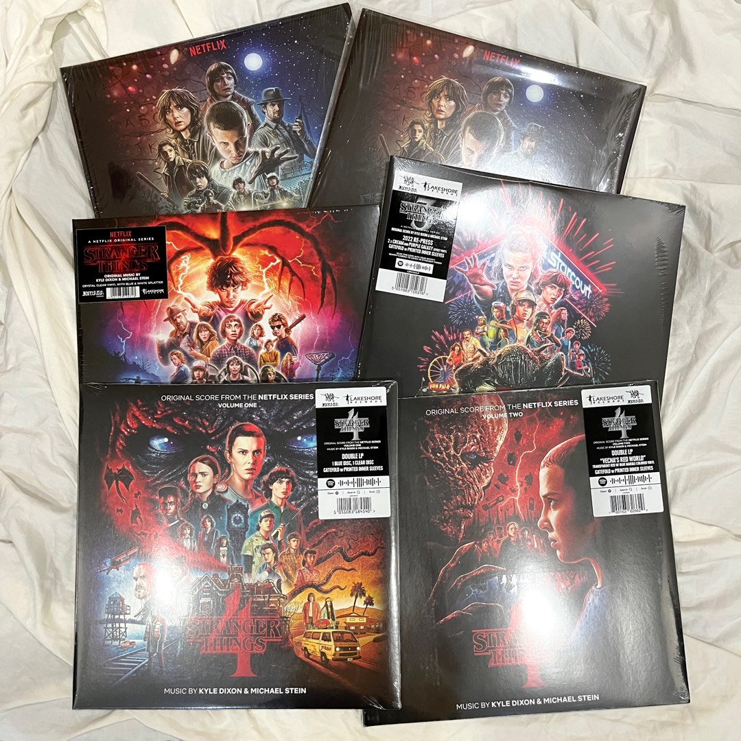 Stranger Things Soundtrack Collection Season 1,2,3 &4 Vinyl, Audio ...