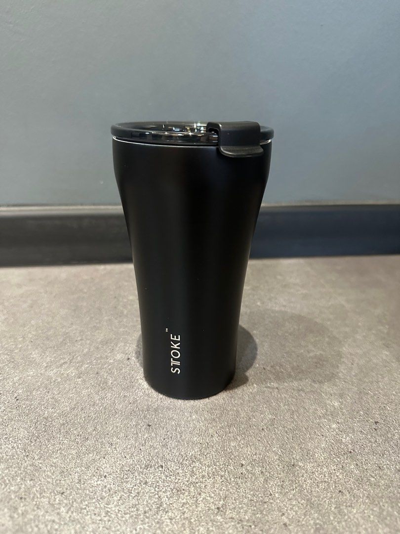 Sttoke tumbler 12oz 350ml in luxe black, Furniture & Home Living ...
