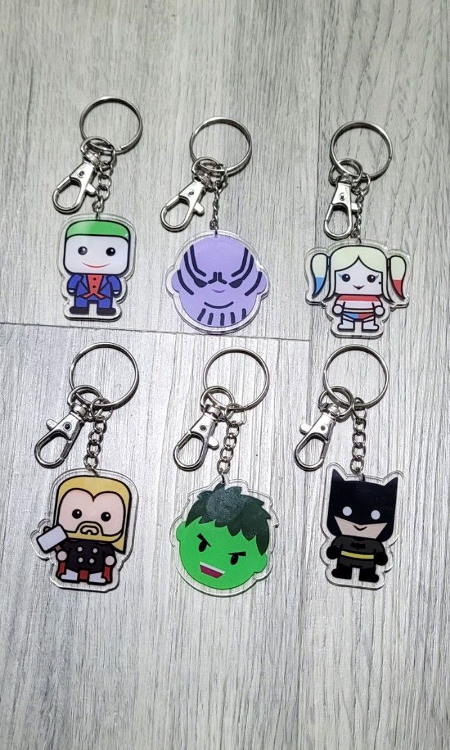 Superhero Keychains (4cm) | DIY Homemade, Hobbies & Toys, Stationery ...