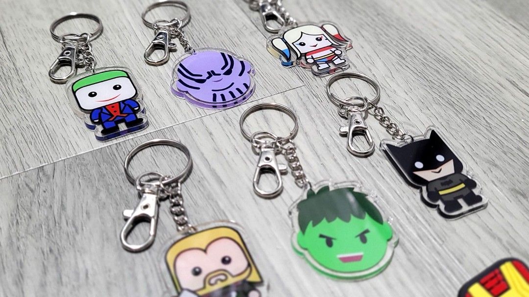 Superhero Keychains (4cm) | DIY Homemade, Hobbies & Toys, Stationery ...