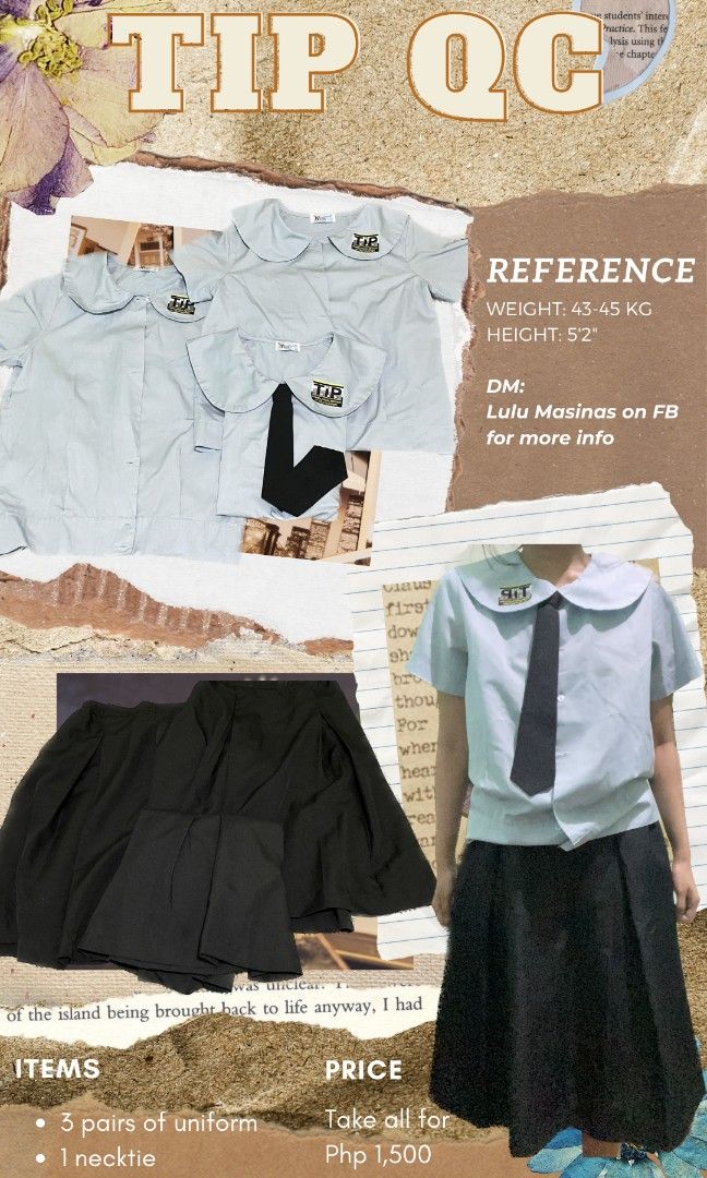 Take all TIP QC uniform for shs, Women's Fashion, Activewear on Carousell