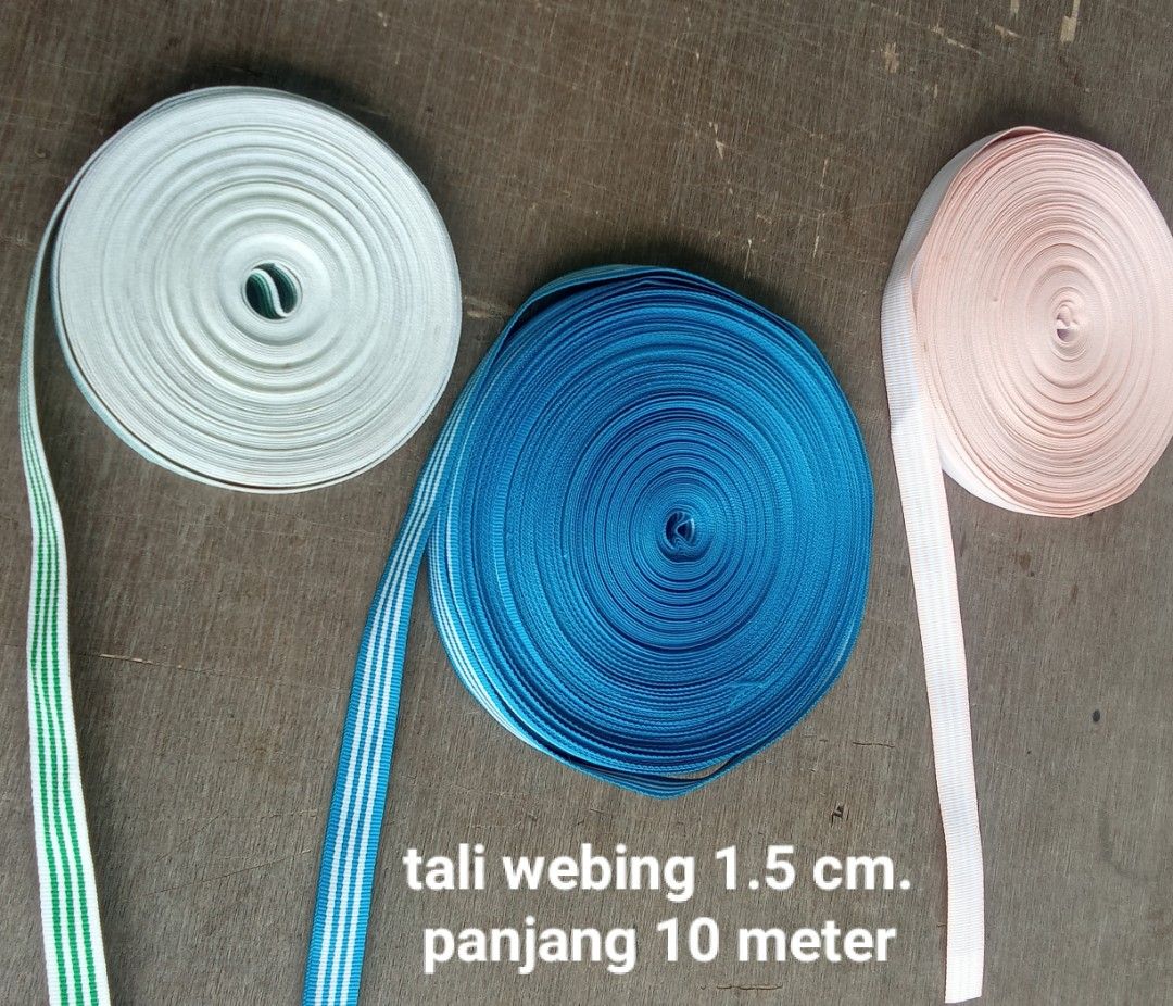 Tali webing tebal ukuran lebar 1.5 cm ( Harga untuk 10 meter), Desain ...