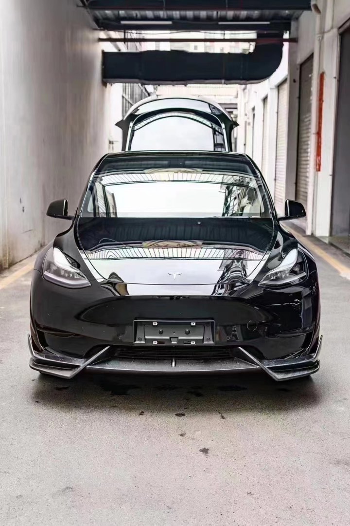 Tesla Model Y ADRO Carbon Body Kit, 汽車配件, 改裝、內外零件 - Carousell