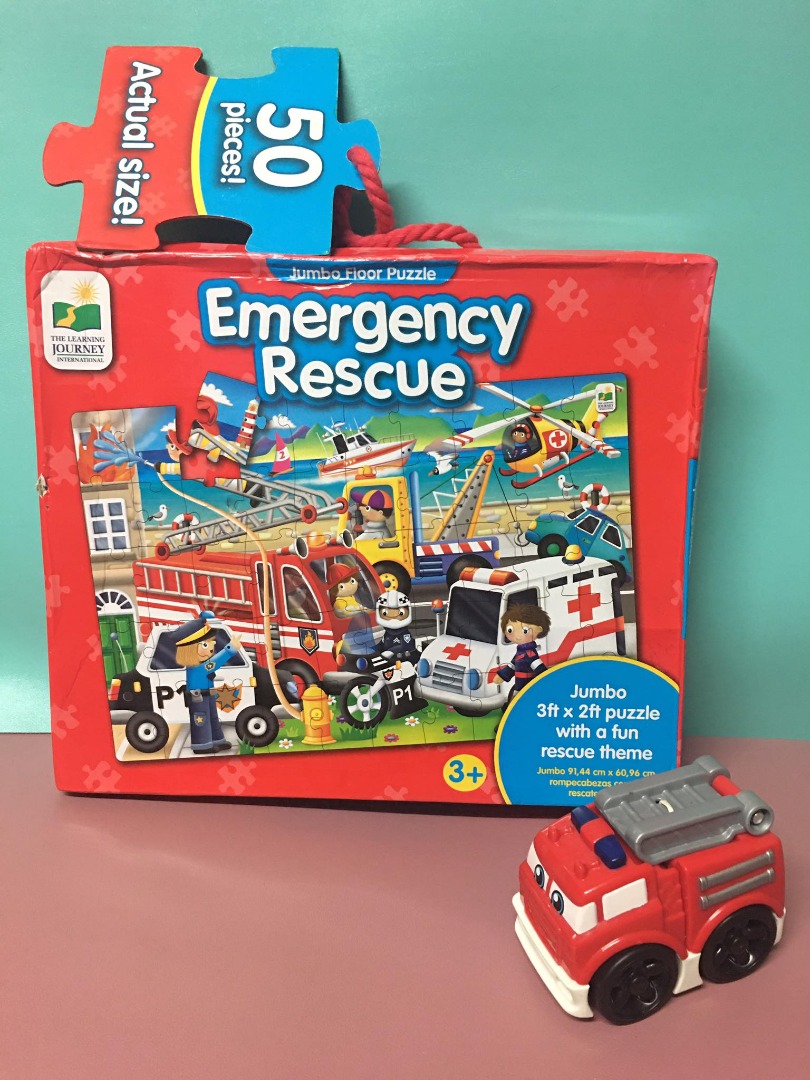 The Learning Journey Emergency Rescue Jumbo Floor Puzzle (50 pcs.) on ...