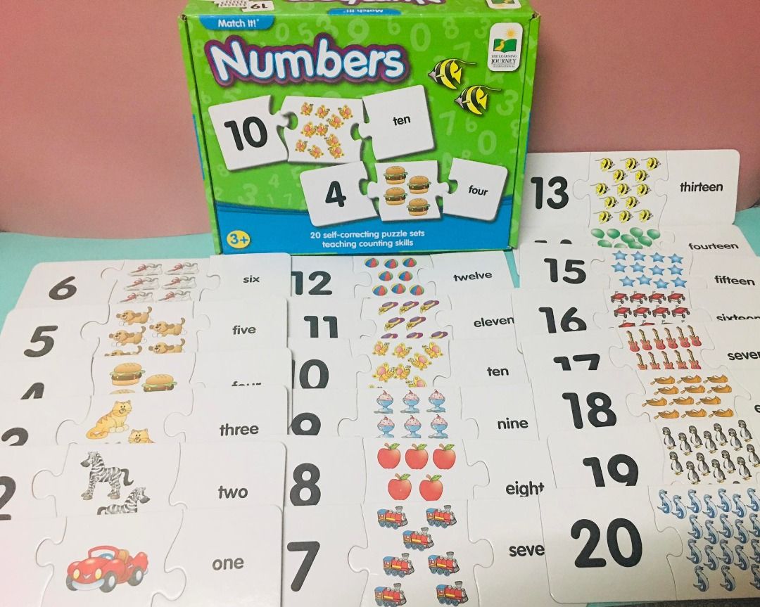 The Learning Journey Match It! Numbers (20 Self Correcting Puzzle Set ...