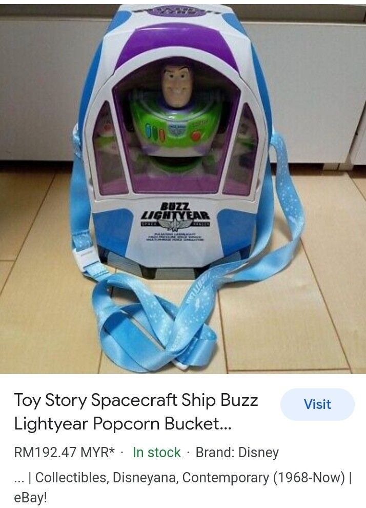 Tokyo Disney Resort Buzz Lightyear popcorn Bucket, Hobbies & Toys, Toys ...