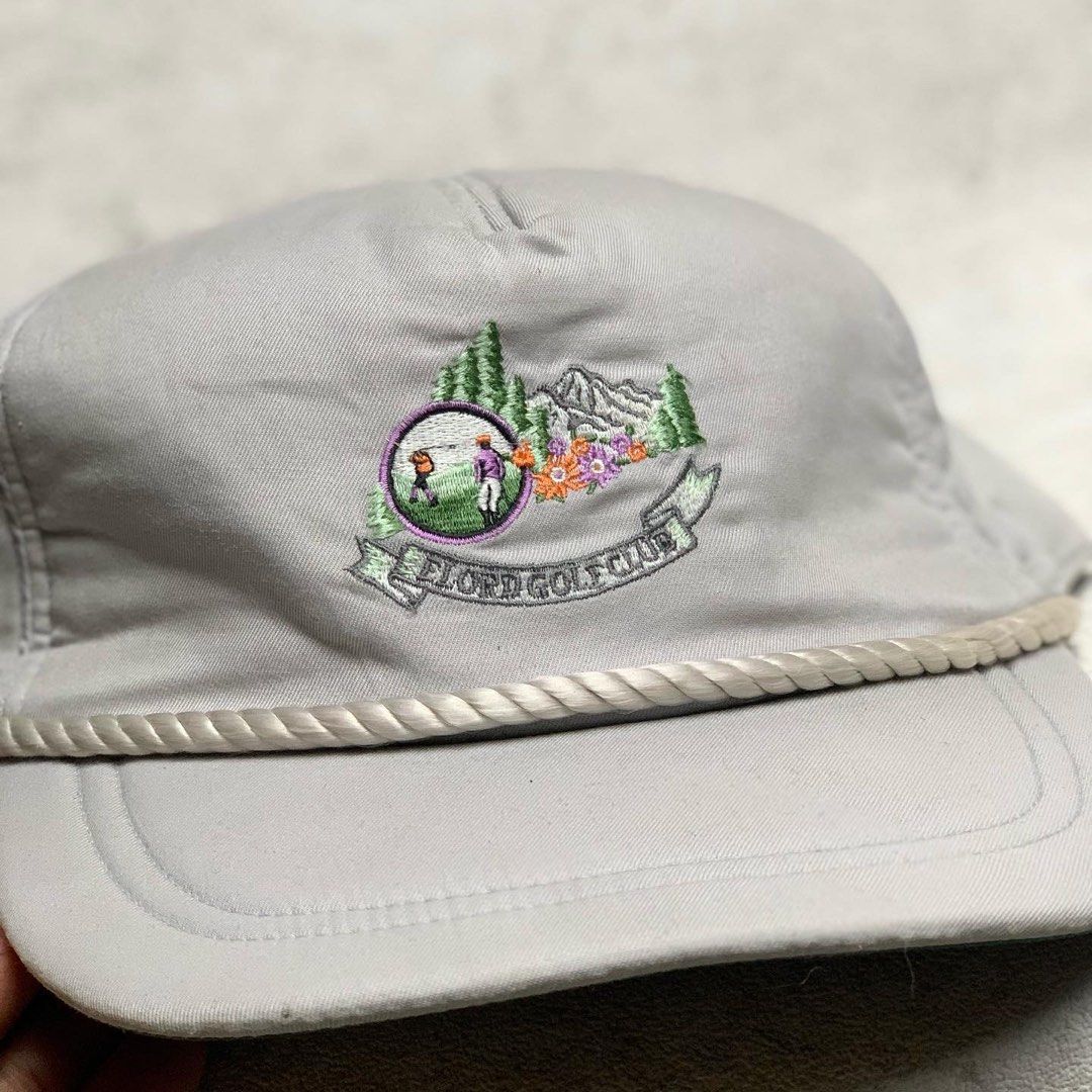 topi vintage ropehat elord golf club, Fesyen Pria, Aksesoris, Topi di ...