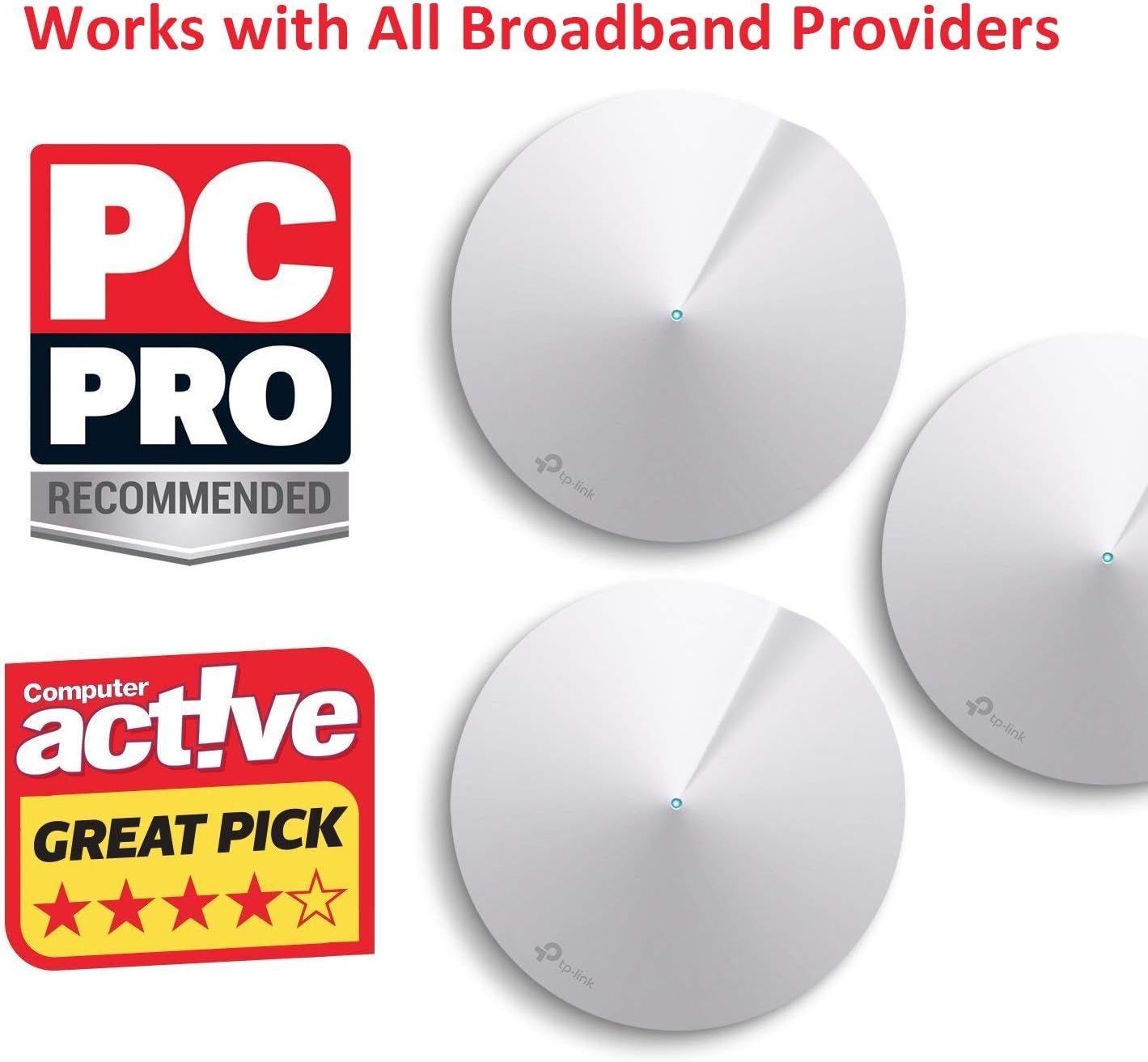 TP-Link Deco M5 Whole Home Mesh Wi-Fi System, Up to 5500 sq ft Coverage ...