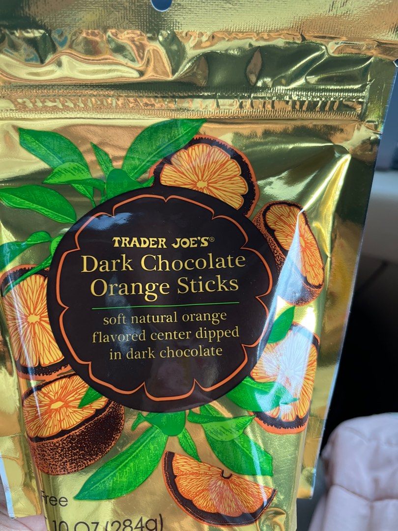 Trader Joe’s Dark Chocolate Orange Sticks, Food & Drinks, Packaged ...