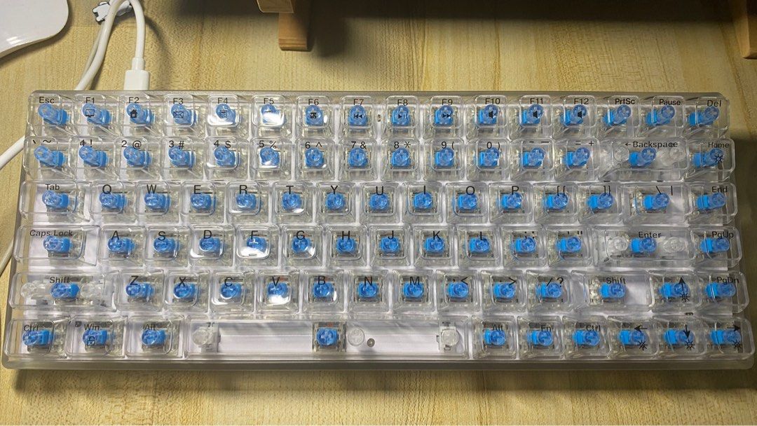 Transparent Mechanical Keyboard, Computers & Tech, Parts & Accessories ...
