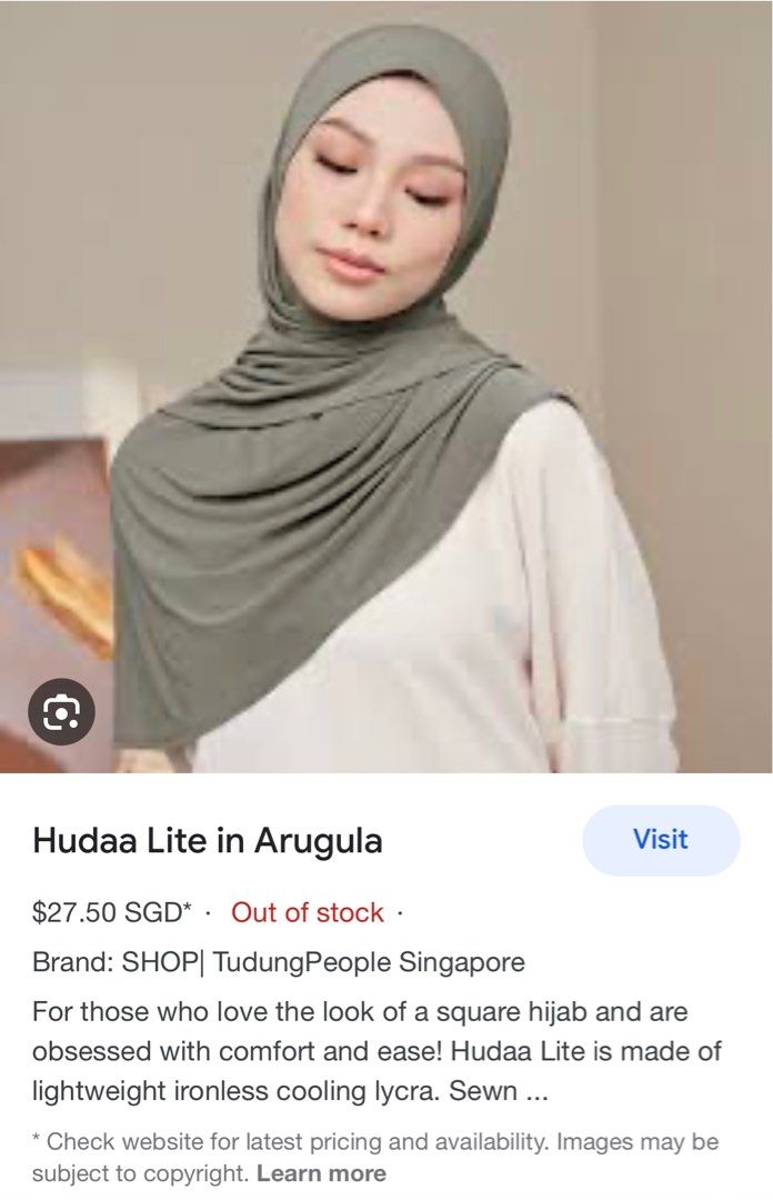 Tudung People Hudaa lite, Women's Fashion, Muslimah Fashion, Hijabs on ...