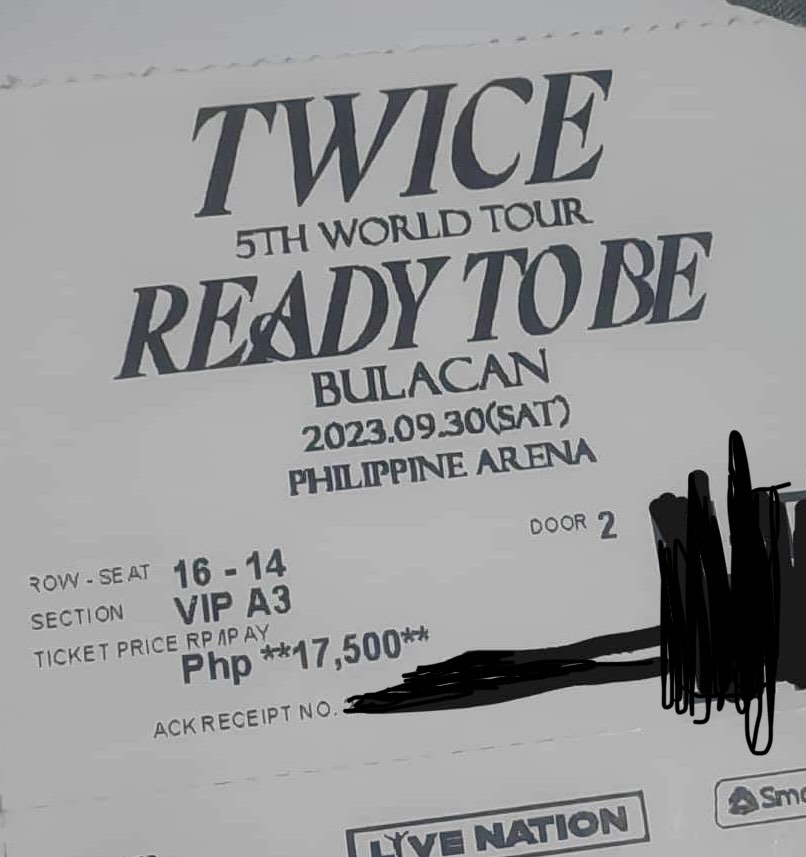 Twice Ready To Be PH Arena Day 1 VIP Ticket, Tickets & Vouchers, Event ...