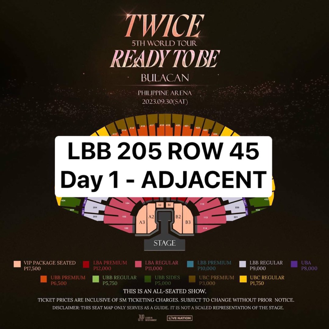 TWICE RTB LBB 205 Row 45 Day 1 on Carousell