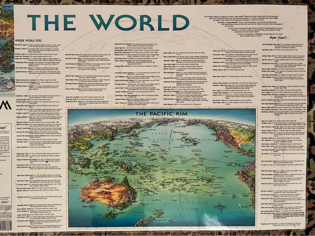 Unique WORLD MAP, Furniture & Home Living, Home Decor, Wall Decor on ...