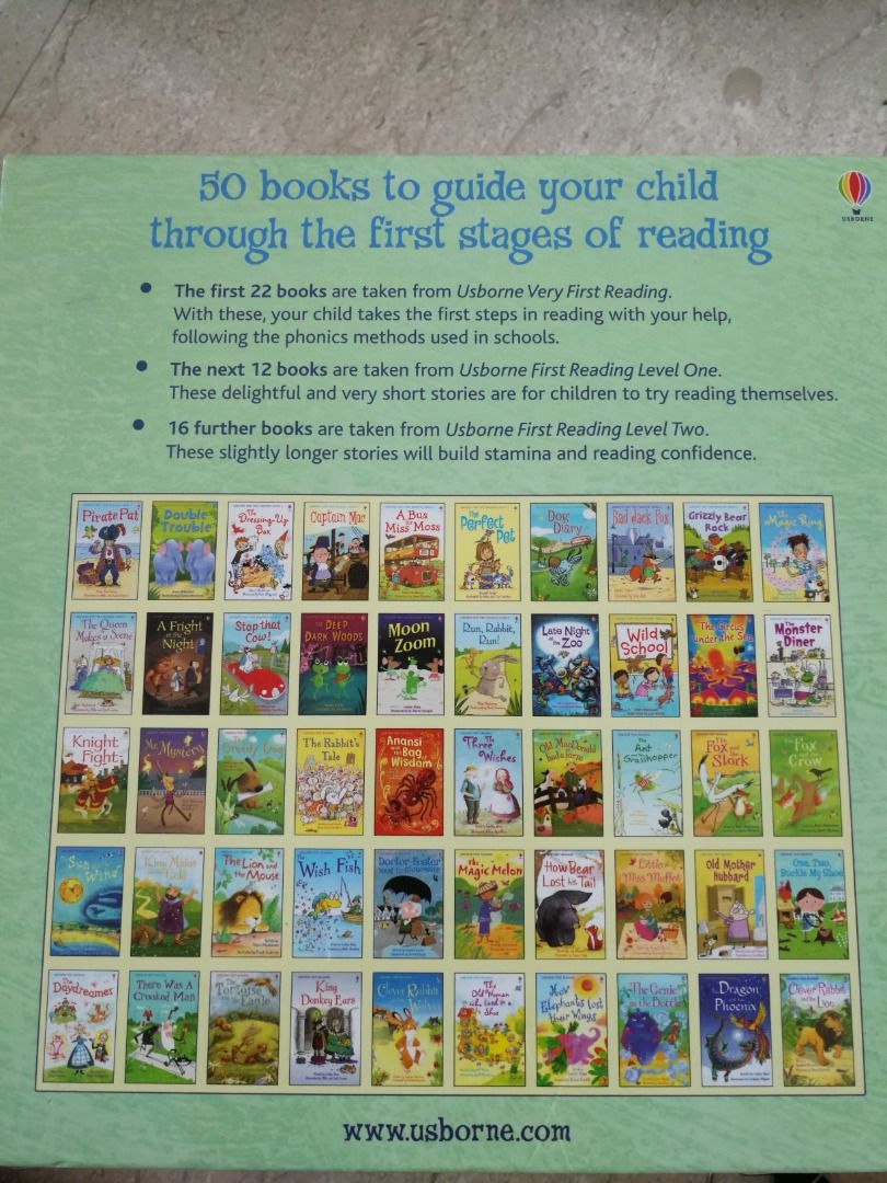 Usborne My First Reading Library Set (50 Books), Hobbies & Toys, Books ...