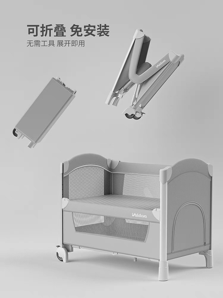 Valdera Foldable Baby Cot Bed, Babies & Kids, Baby Nursery & Kids ...