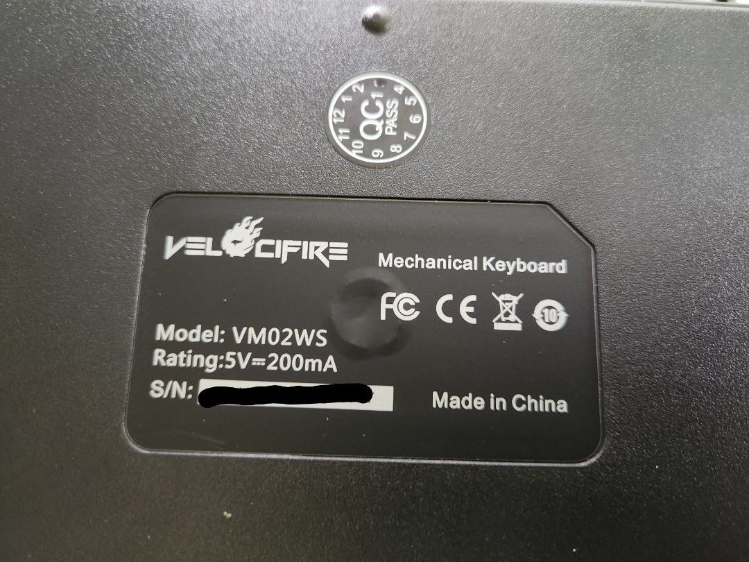Velocifire VM02MS Wireless Mechanical Keyboard, Computers & Tech, Parts & Accessories, Computer ...