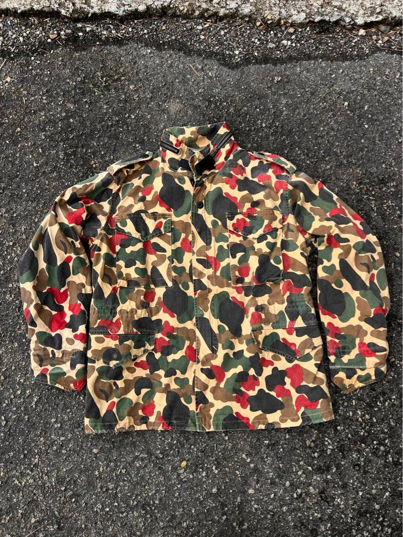 VINTAGE 90s BATHING APE CAMOUFLAGE JACKET, Men's Fashion, Coats ...