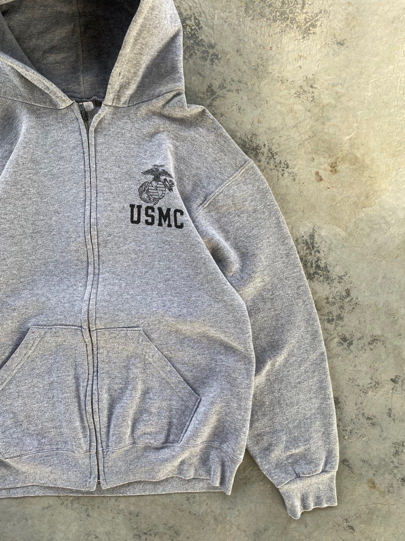 Vintage USMC hoodie, Men's Fashion, Tops & Sets, Hoodies on Carousell