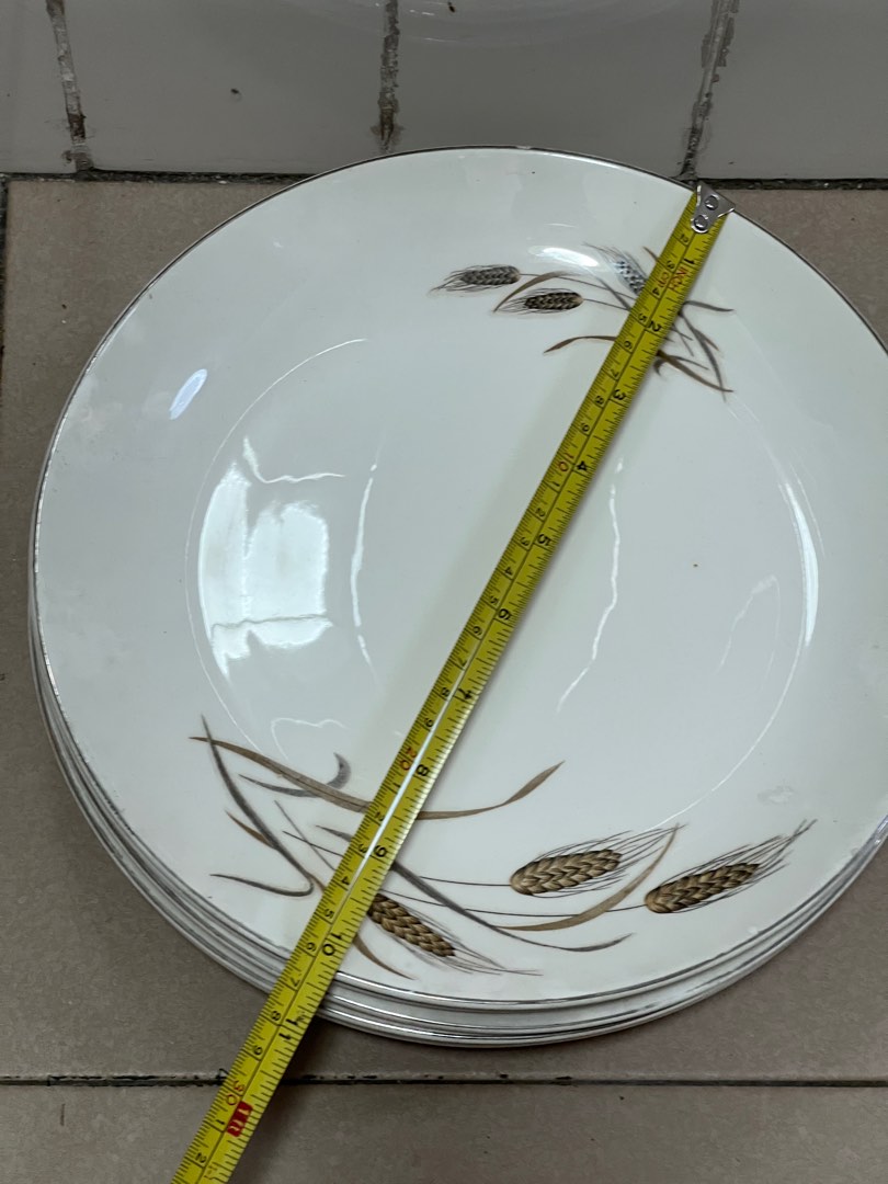 Vintage Wheat Design Plate, Furniture & Home Living, Kitchenware ...