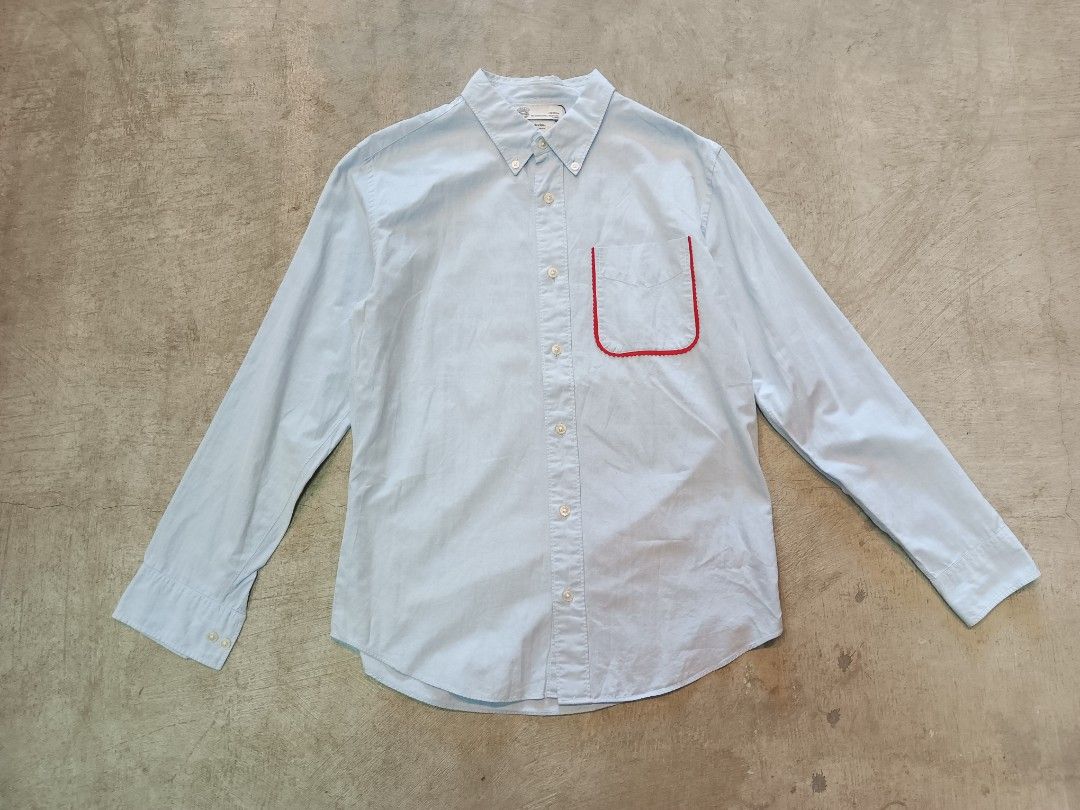 VISVIM BUTTON DOWN, Men's Fashion, Tops & Sets, Tshirts & Polo Shirts on Carousell
