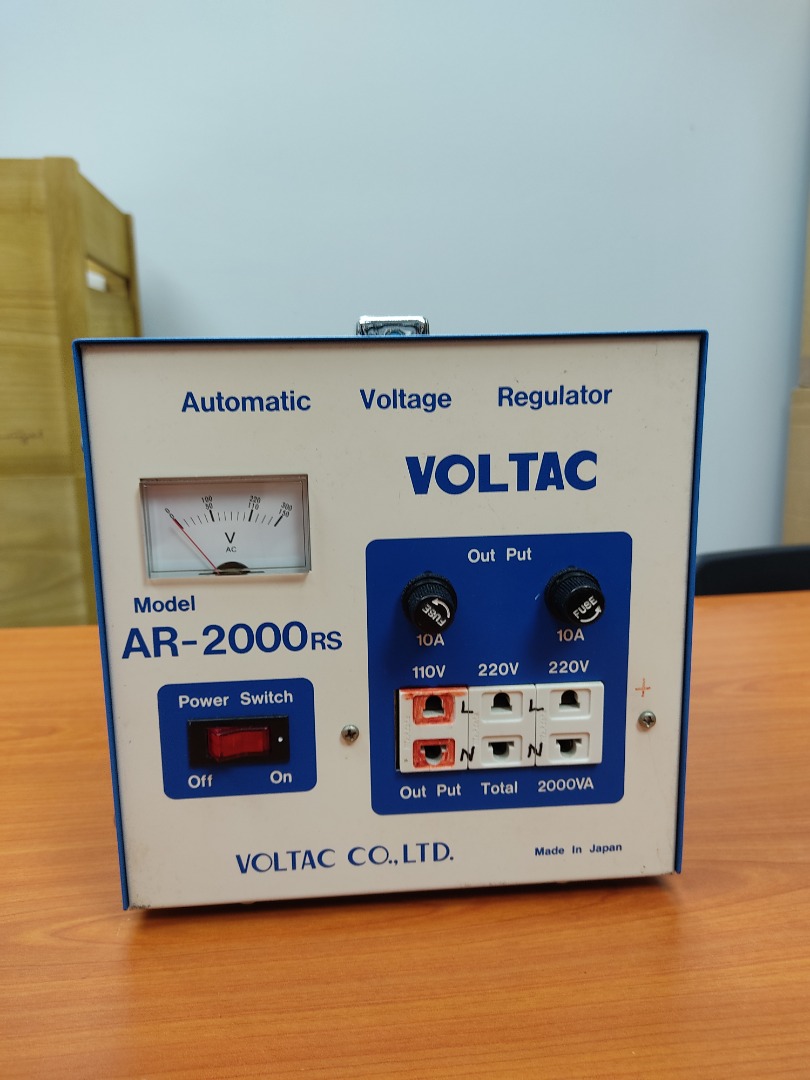 VOLTAC AR-2000RS Automatic Voltage Regulator, TV & Home Appliances, Electrical, Adaptors ...