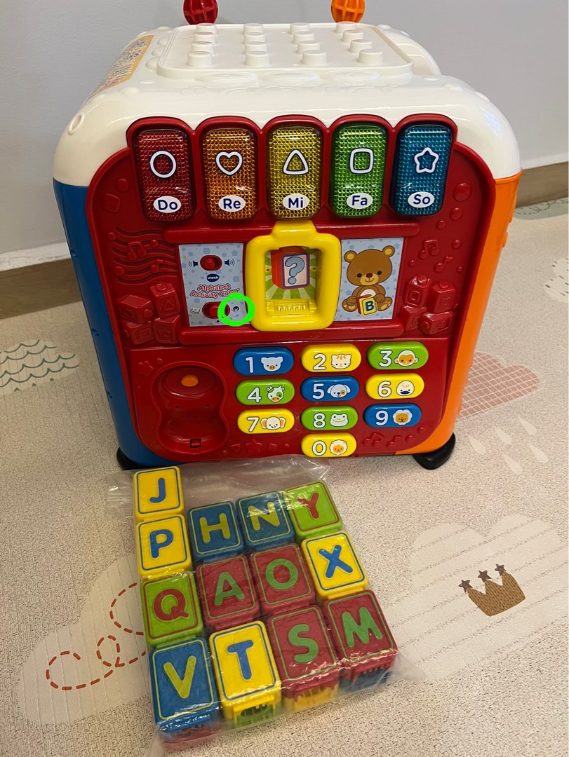 VTech - Alphabet Activity Cube, Babies & Kids, Infant Playtime on Carousell