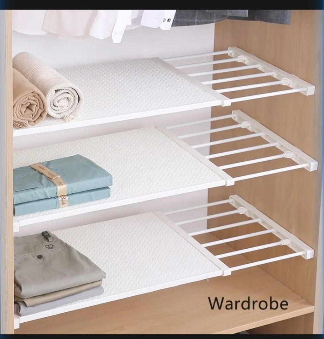 White Extendable shelf, Furniture & Home Living, Home Improvement ...