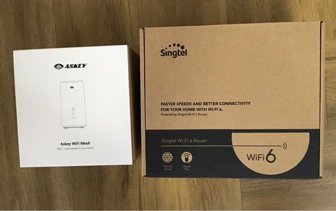 Wifi 6 Router and Askey Wifi Mesh, Computers & Tech, Parts ...