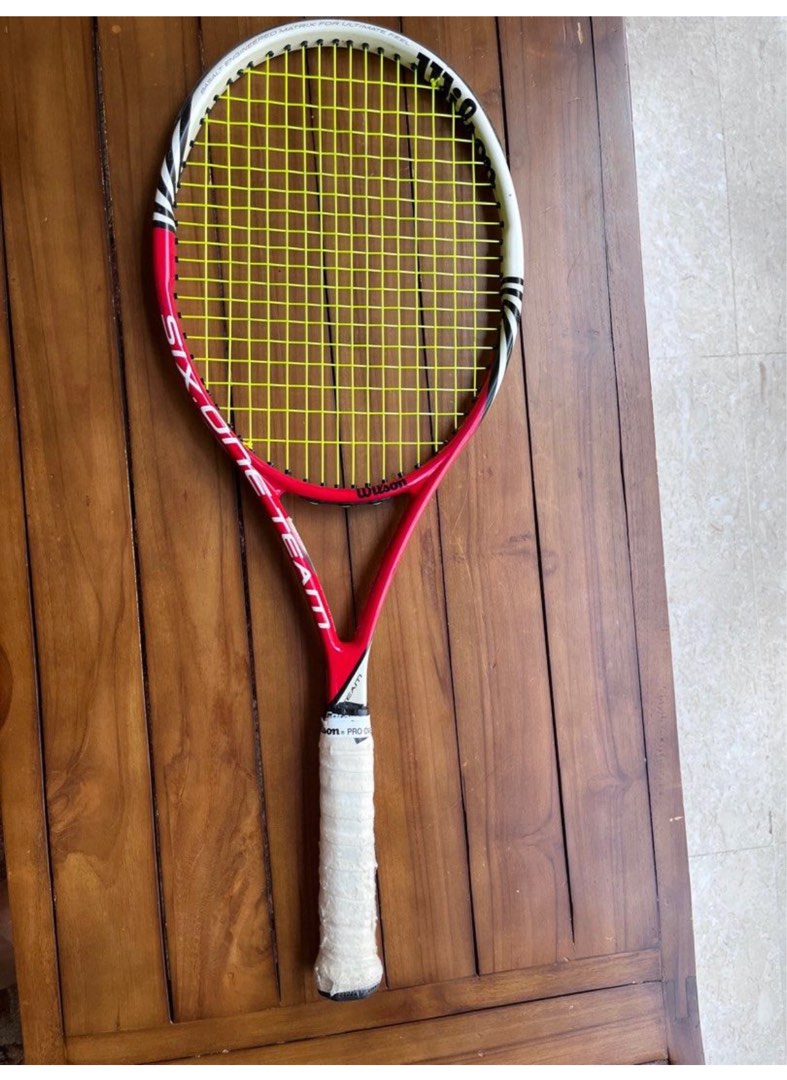 Wilson Six One Team Tennis racket, Sports Equipment, Sports & Games ...
