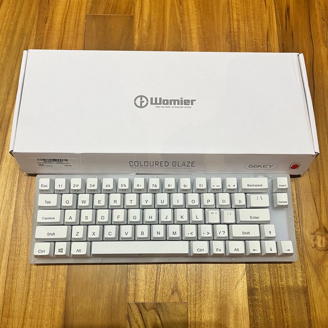 Wormier K66 Acrylic Hot-Swappable Mechanical Keyboard, Computers & Tech ...