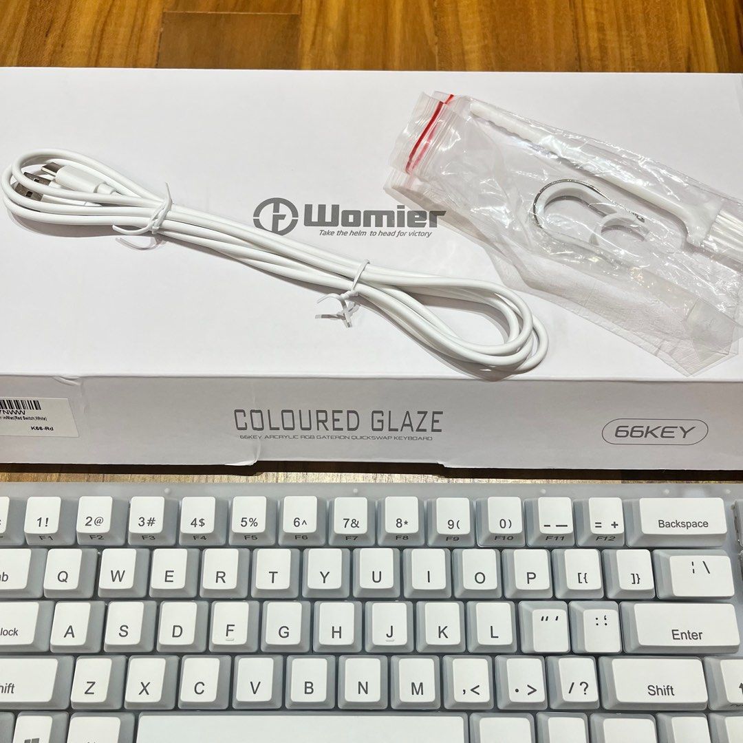 Wormier K66 Acrylic Hot-Swappable Mechanical Keyboard, Computers & Tech, Parts & Accessories ...