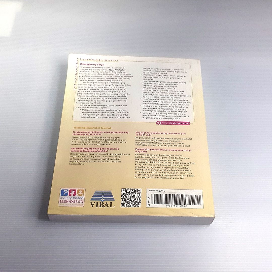 Wow Filipino! Grade 9 (Filipino) by Vibal, Hobbies & Toys, Books & Magazines, Textbooks on Carousell