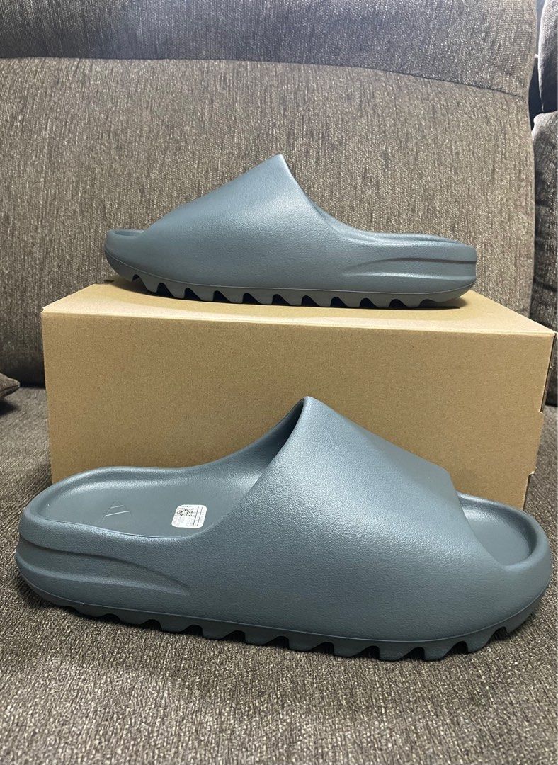 Yeezy Slide Slate Marine, Men's Fashion, Footwear, Sneakers on Carousell