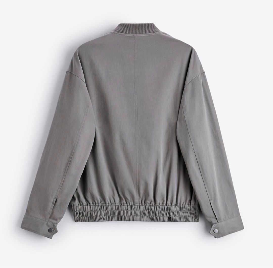 Zara Lyocell Bomber Jacket on Carousell