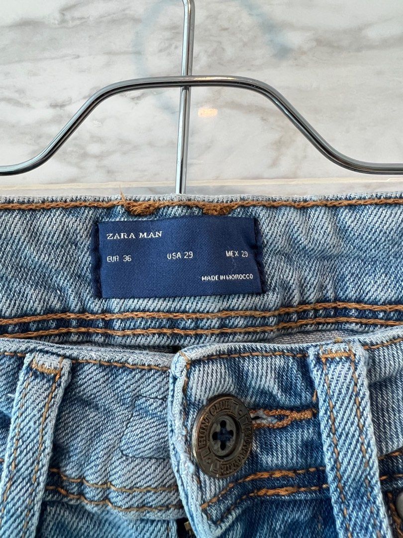 ZARA Man Denim Jeans, Men's Fashion, Bottoms, Jeans on Carousell