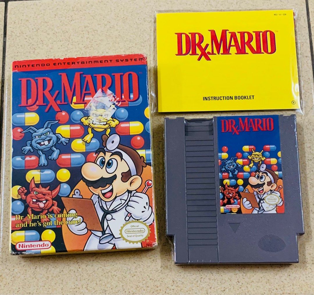 1990 Nintendo NES Dr.Mario, Video Gaming, Video Games, Nintendo on ...