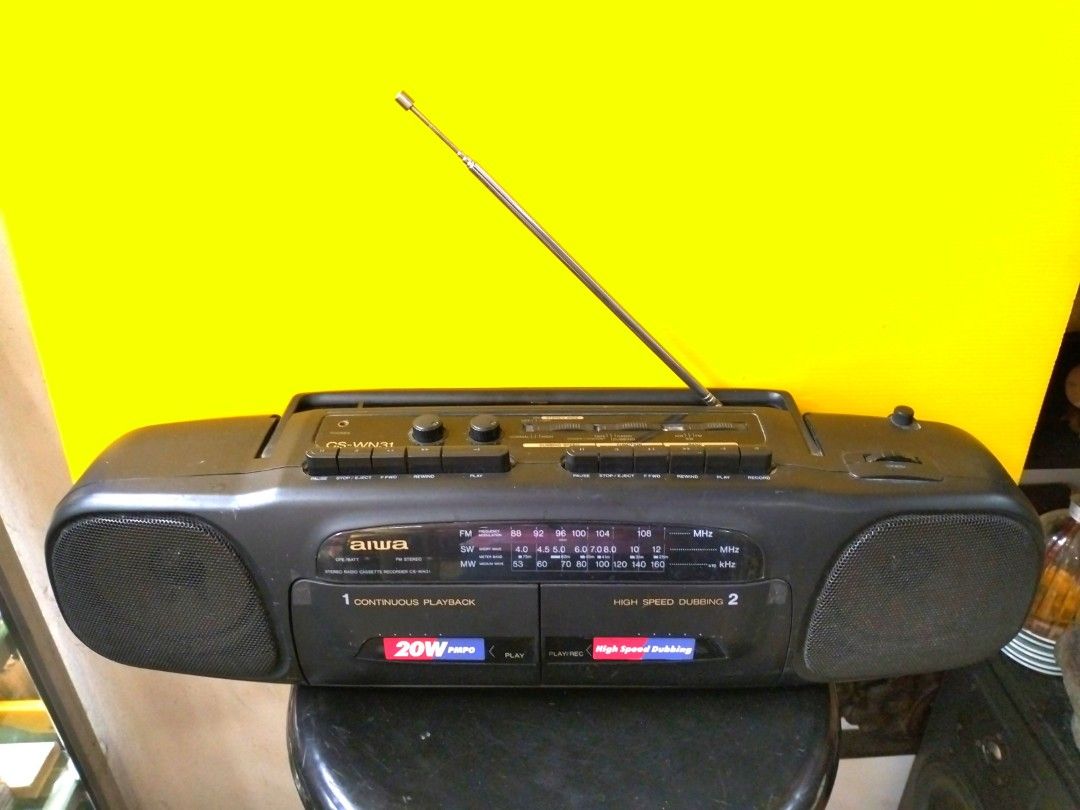 1990s Aiwa CS-WN31 Stereo Radio Cassette Receiver, Audio, Portable ...