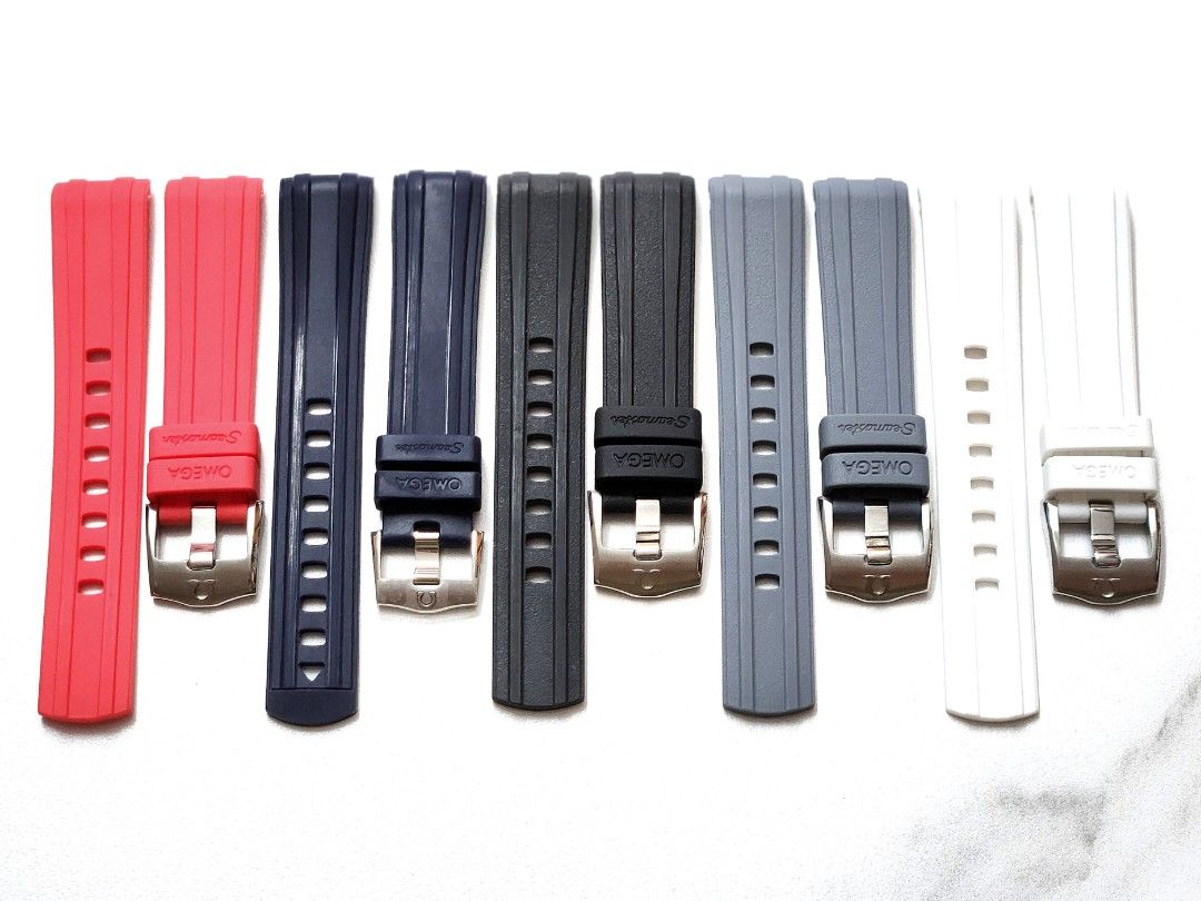 20mm Omega Seamaster x Swatch Rubber Watch Strap, Luxury, Watches on ...