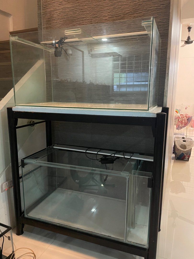 2 tier 3 feet Fish tank inclusive rack, Pet Supplies, Homes & Other Pet ...