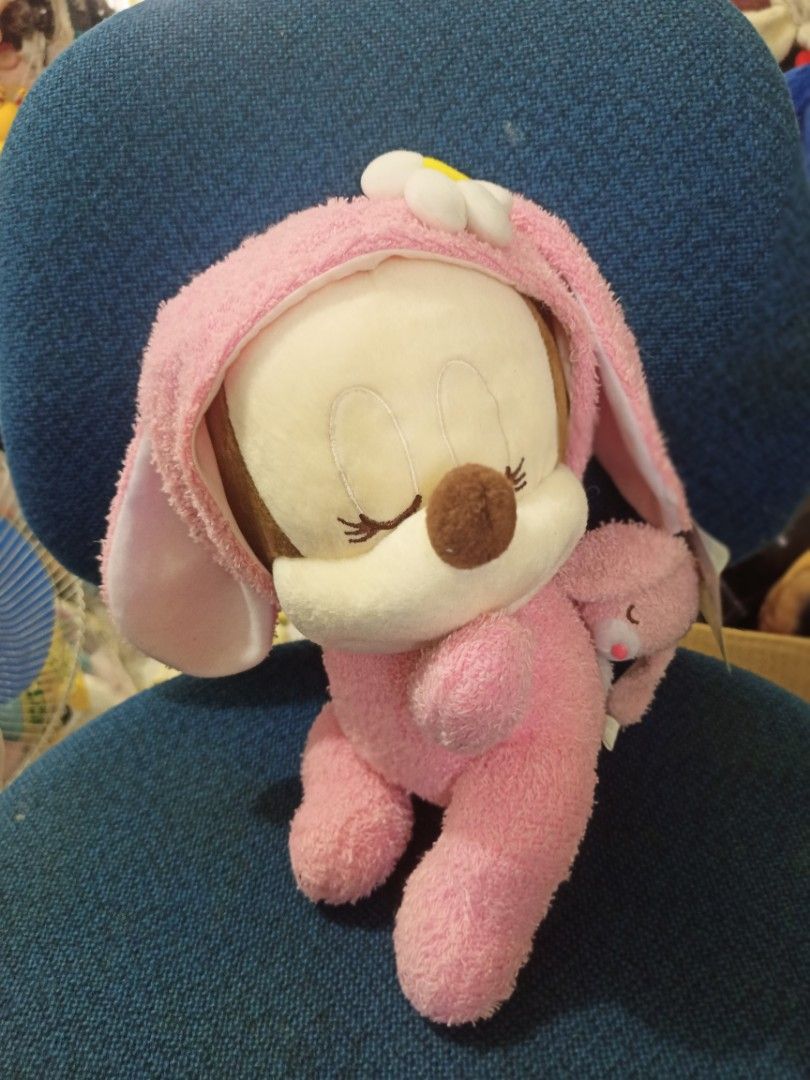 37cm pink sleeping disney baby minnie mouse stuffed toys, Hobbies ...