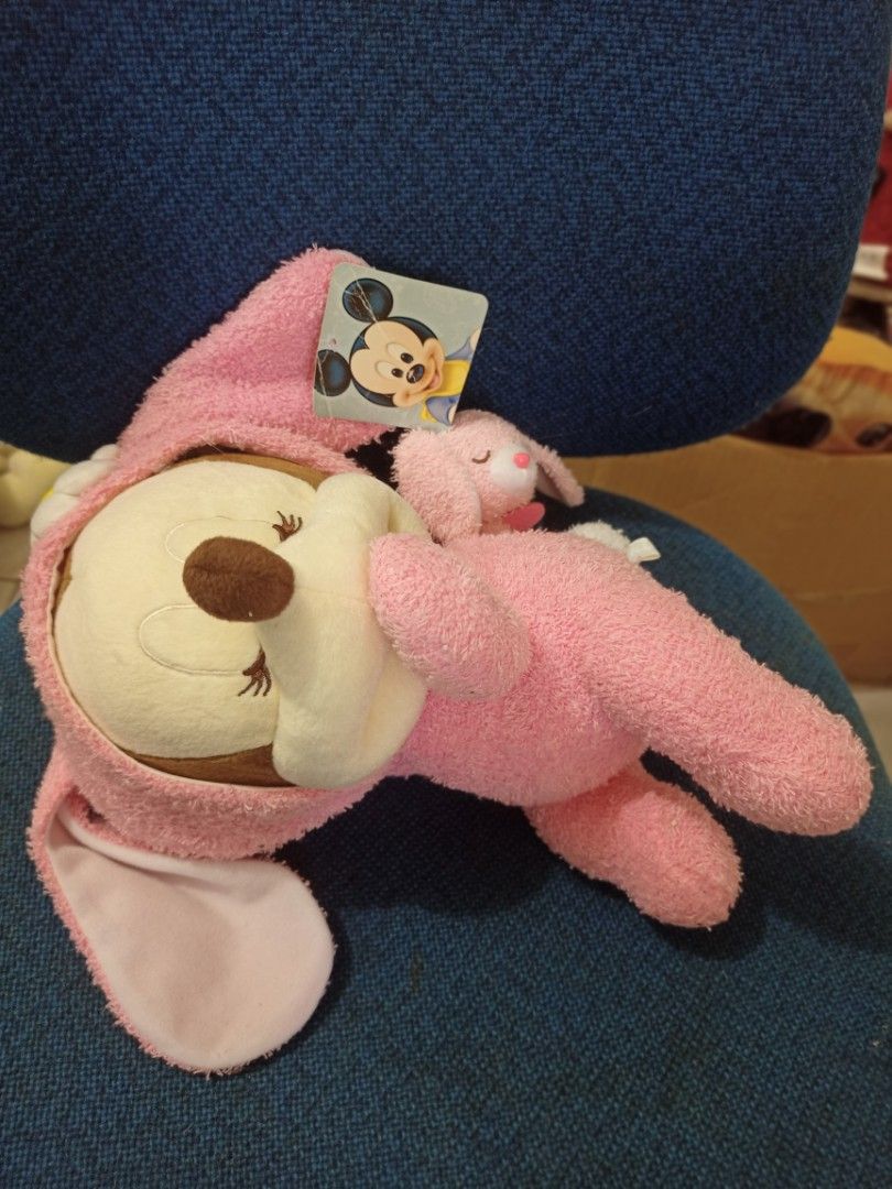 37cm pink sleeping disney baby minnie mouse stuffed toys, Hobbies ...