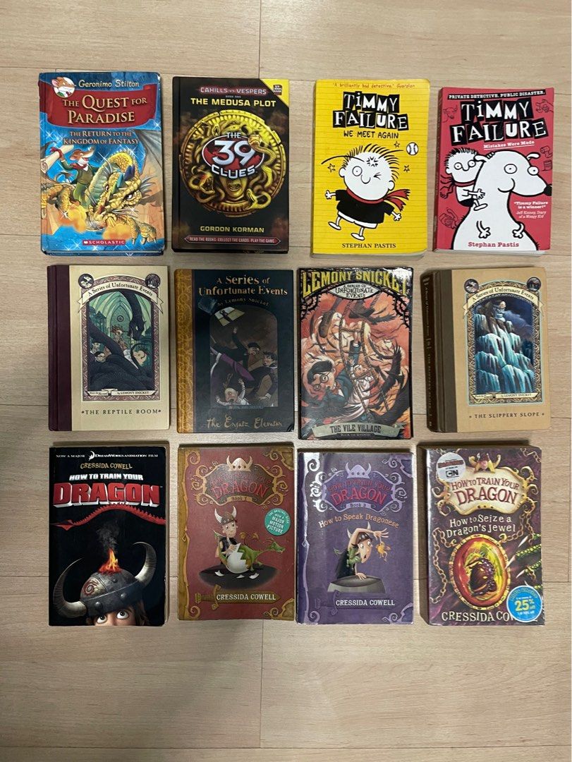 39 clues, series of unfortunate events, Geronimo Stilton, how train ...