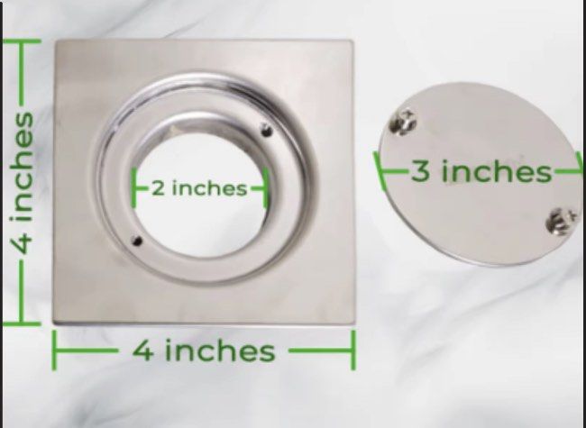 4x4 Stainless Clean Out Floor Drain on Carousell