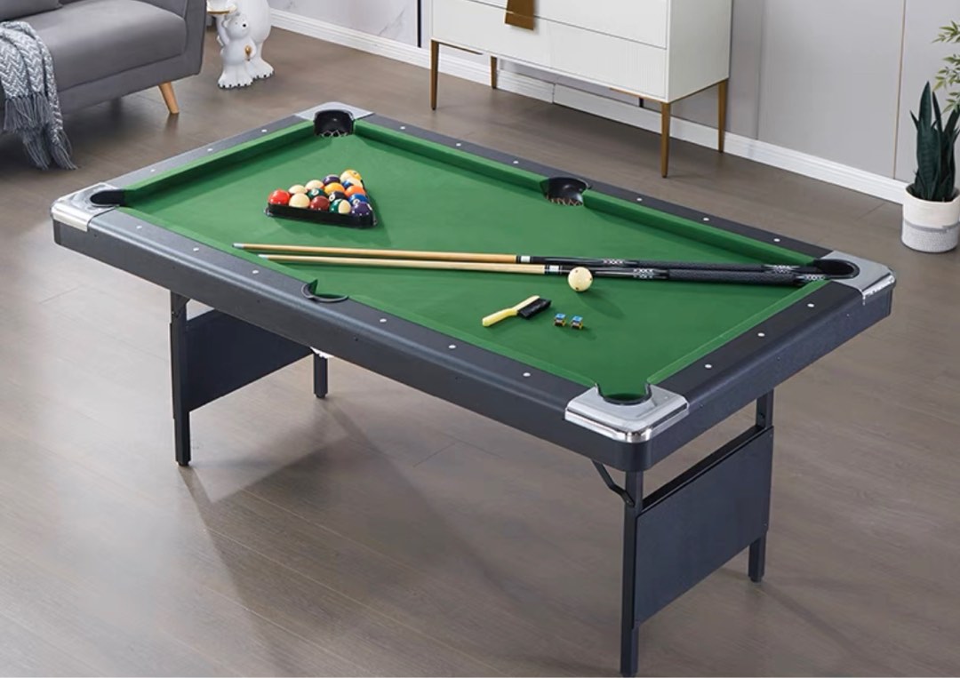 (5/6/7/8 Feet) Foldable wooden style 8 ball pool table with 3 in 1 ...